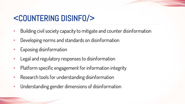 Misinformation: Identifying and Responding | PPTX | Technology & Computing