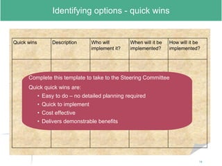 Change@Work 1 - Identifying options workshop 1 | PPT