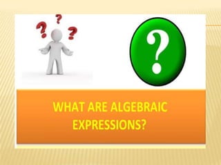 Identifying parts of algebraic expressions | PPT