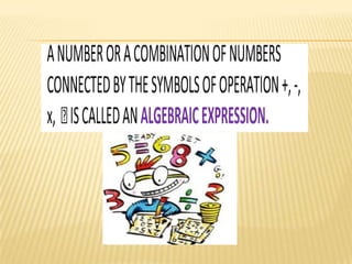 Identifying parts of algebraic expressions | PPT