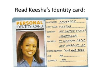 Identifying people | PPT