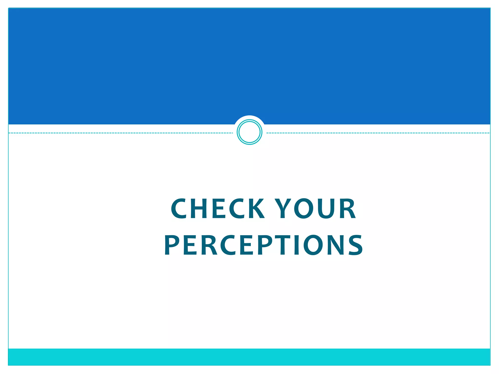 Identifying perception barriers | PPTX