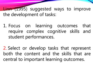 Identifying performance tasks | PPTX