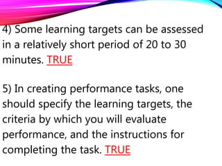 Identifying performance tasks | PPTX