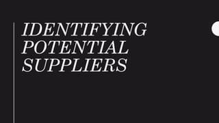 Entrep 12 IDENTIFYING POTENTIAL SUPPLIERS.pptx