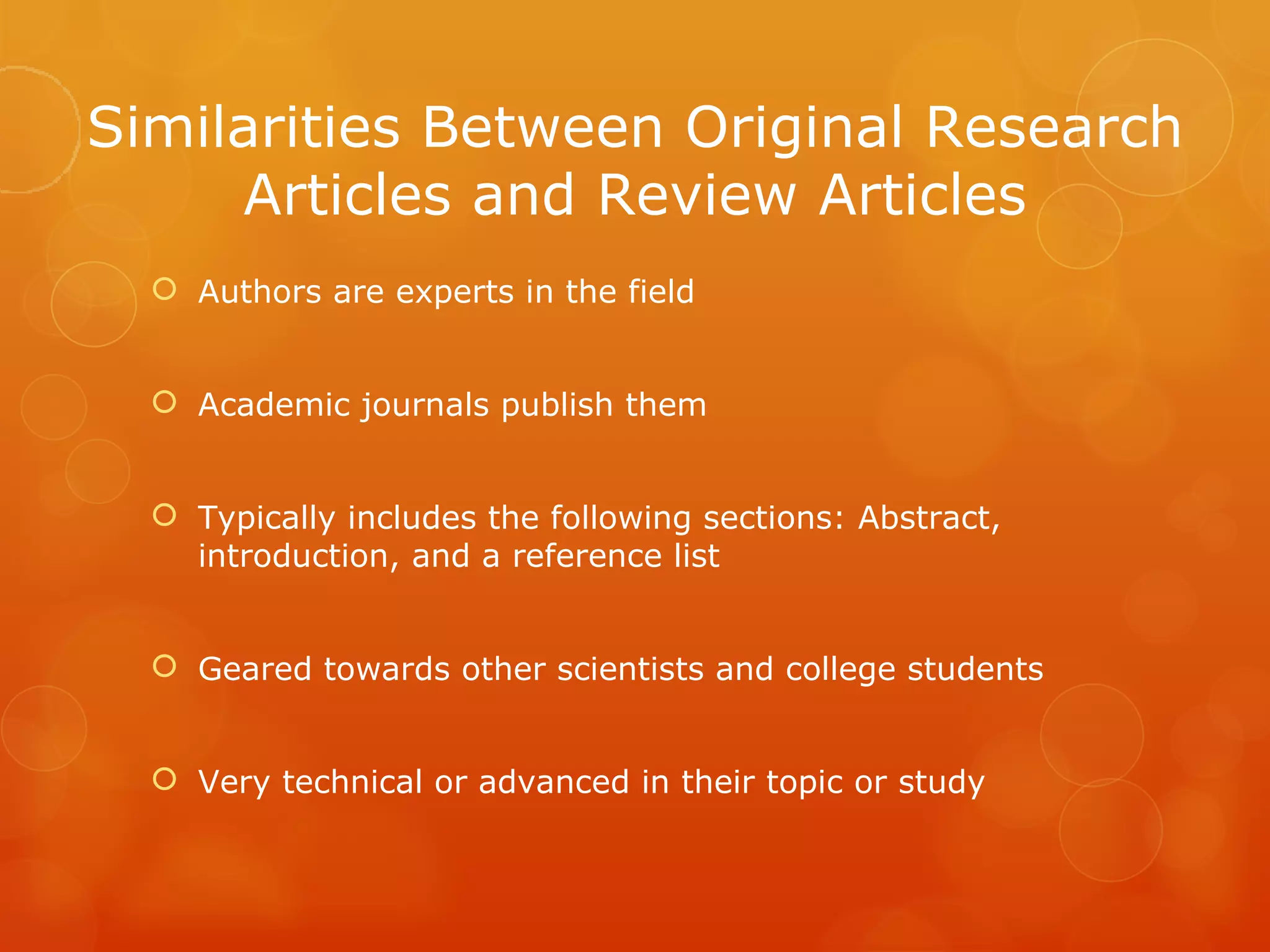 Identifying primary and secondary sources in the sciences | PPT