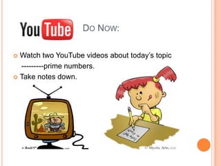 Identifying prime numbers | PPT