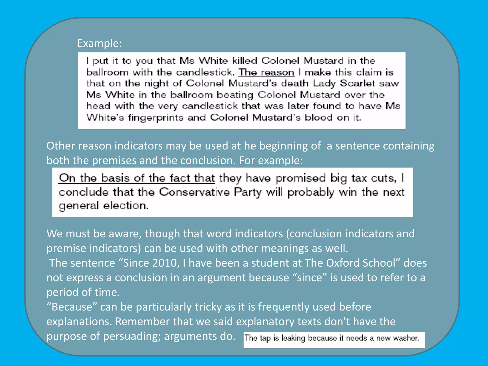 Identifying Reasons in Arguments | PDF