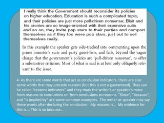 Identifying Reasons in Arguments | PDF