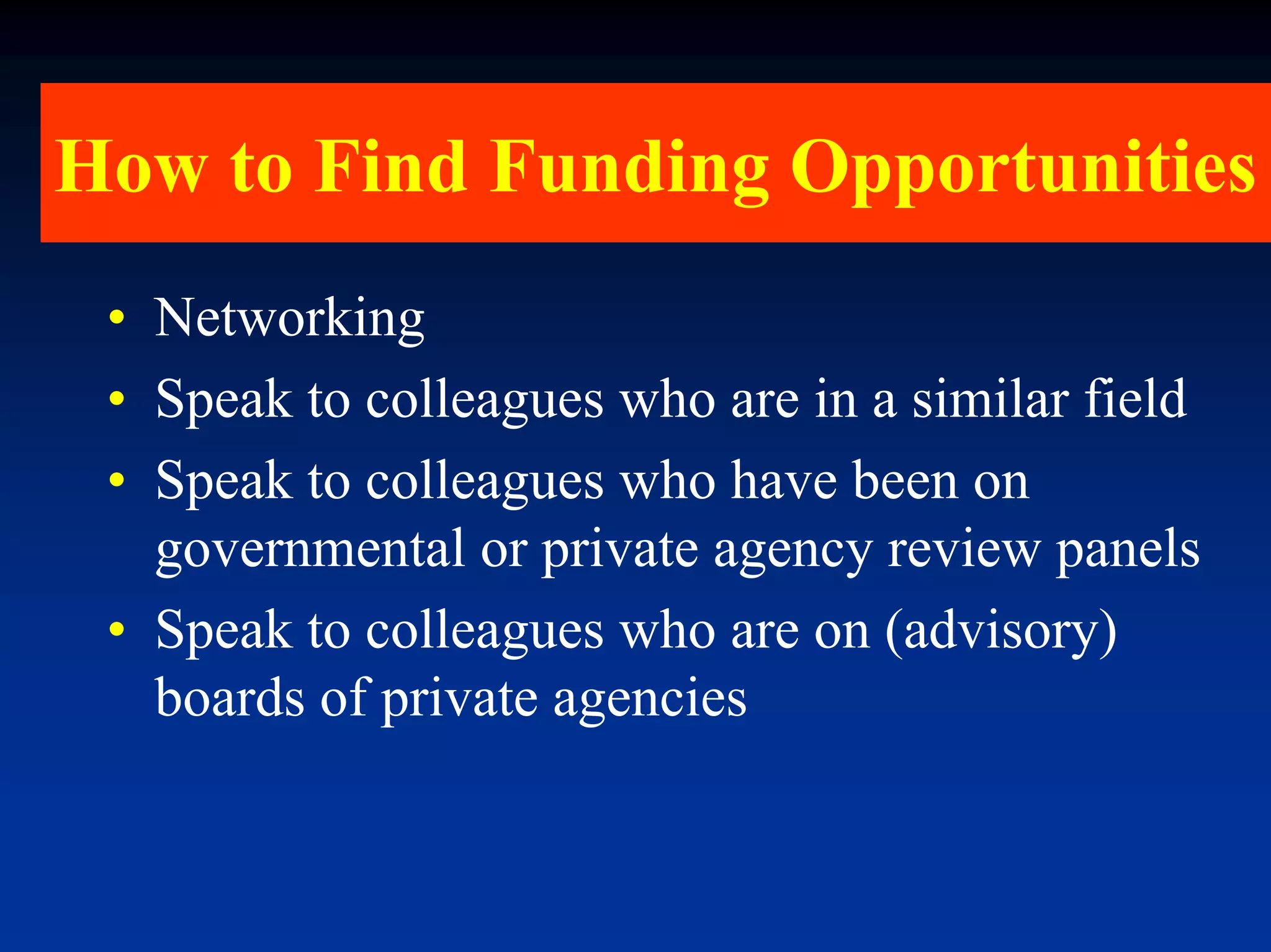 identifying research funding.pdf | Financial Assistance | Personal Finance
