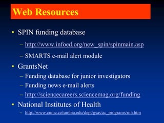 identifying research funding.pdf | Financial Assistance | Personal Finance