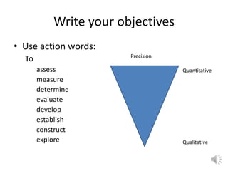writing your research objectives | PPTX