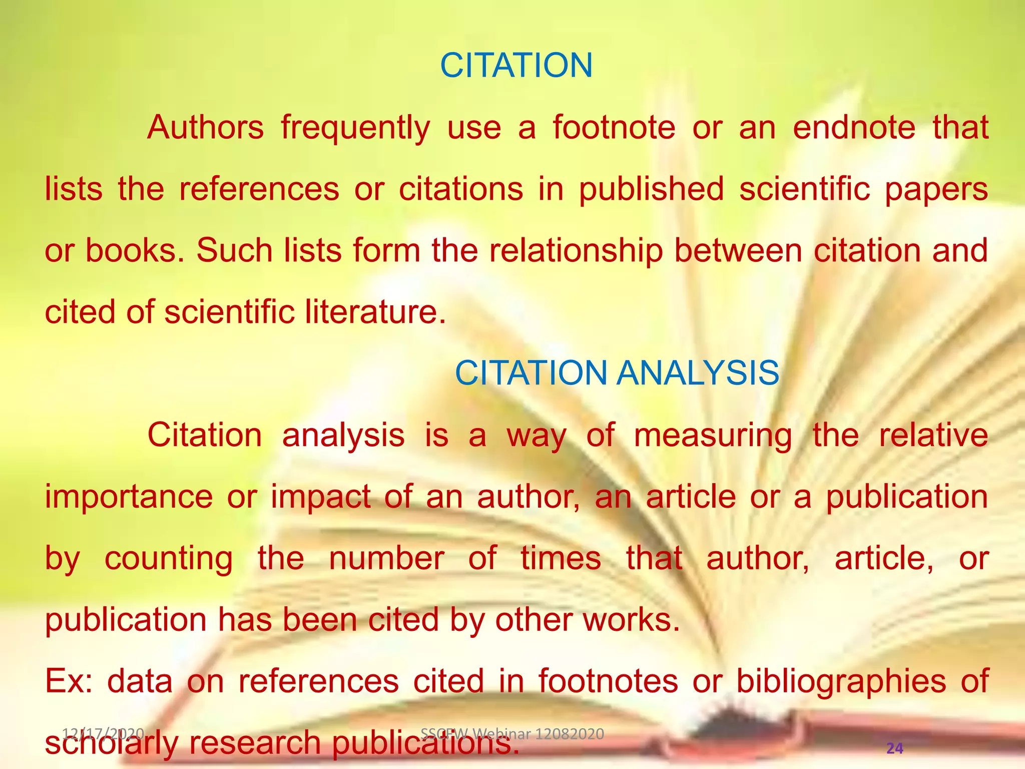 Identifying research tools for quality publications | PPT
