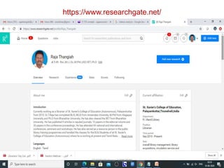 Identifying research tools for quality publications | PPT