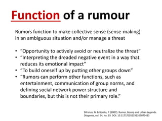 Identifying rumours on Twitter | PPTX