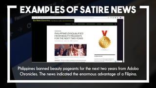 EMPOWERMENT TECHNOLOGY | IDENTIFYING SATIRICAL SOURCE FROM GOOD SOURCE ...