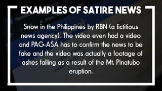 EMPOWERMENT TECHNOLOGY | IDENTIFYING SATIRICAL SOURCE FROM GOOD SOURCE ...