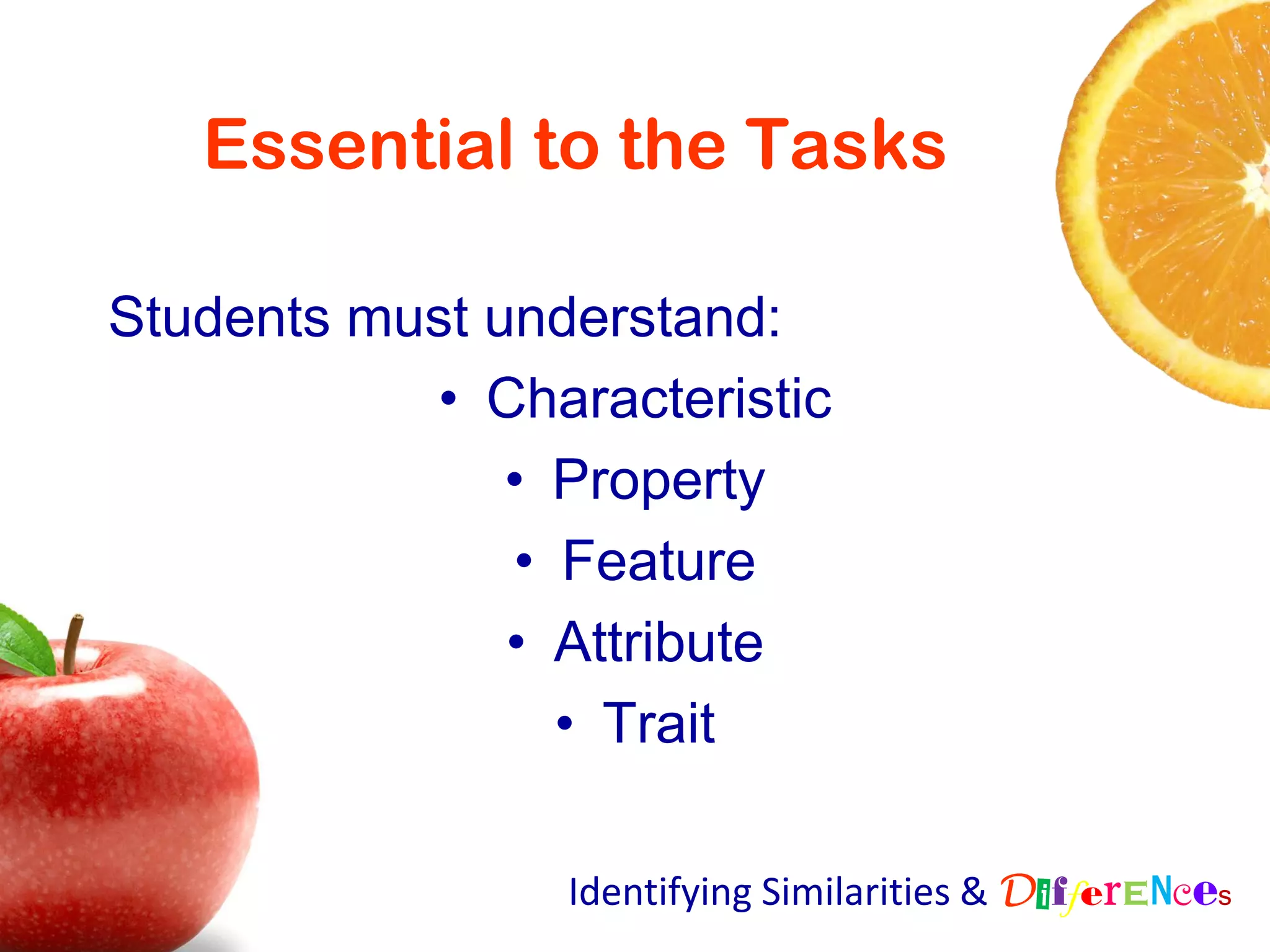 Identifying Similarities & Differences | PDF