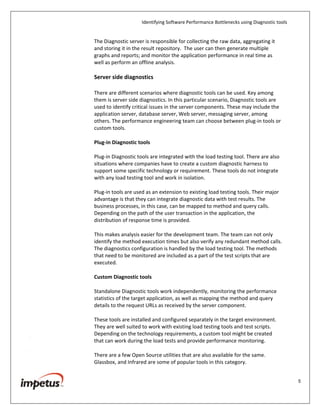 Identifying Software Performance Bottlenecks Using Diagnostic Tools- Impetus White Paper | PDF