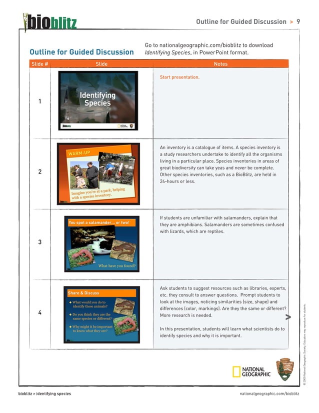 Identifying Species Educator\'s Resource | PDF