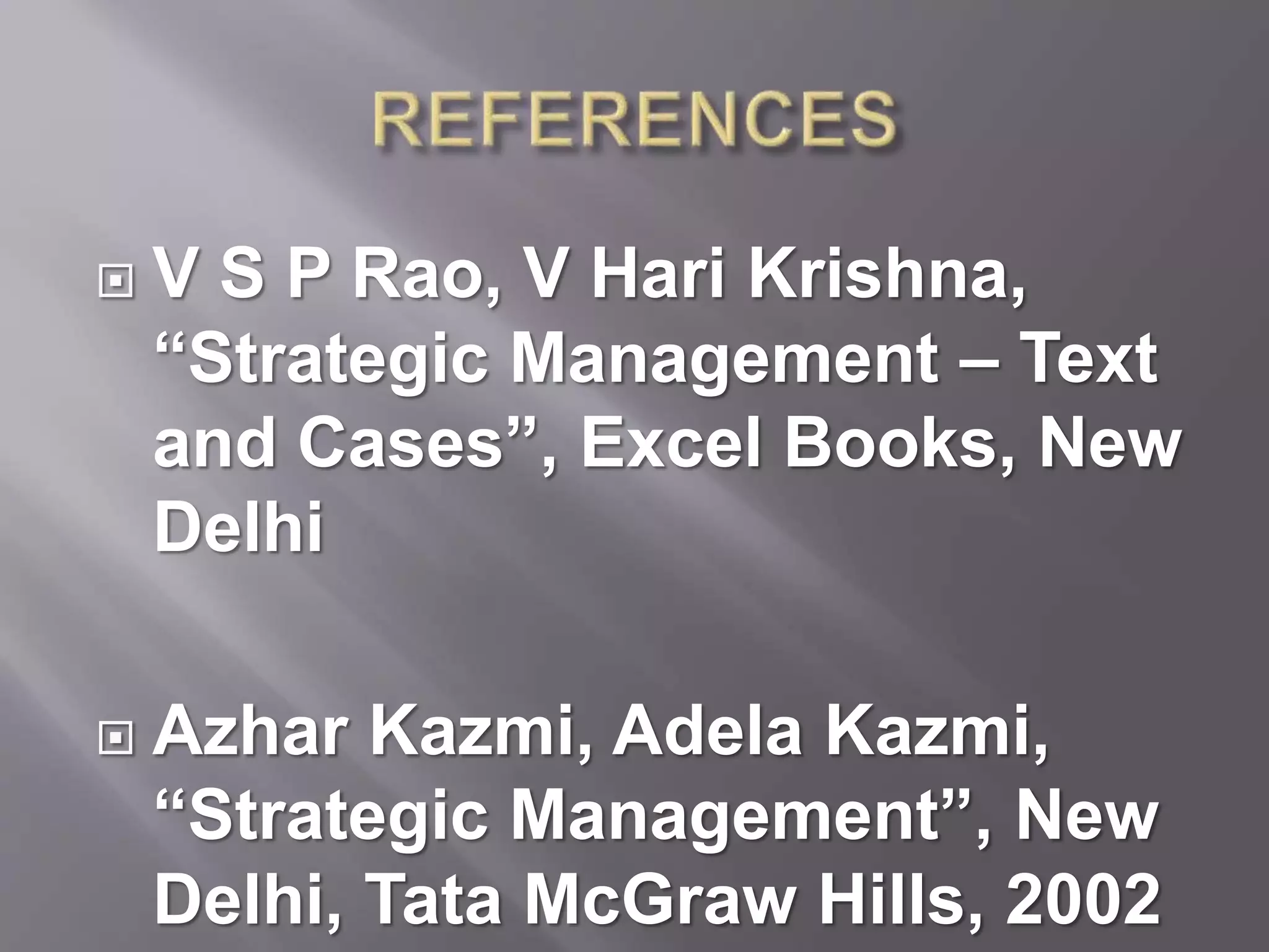 Identifying strategic alternatives | PPTX