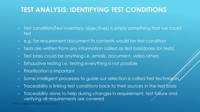 Identifying Test Conditions And Designing Tests Cases Ppt