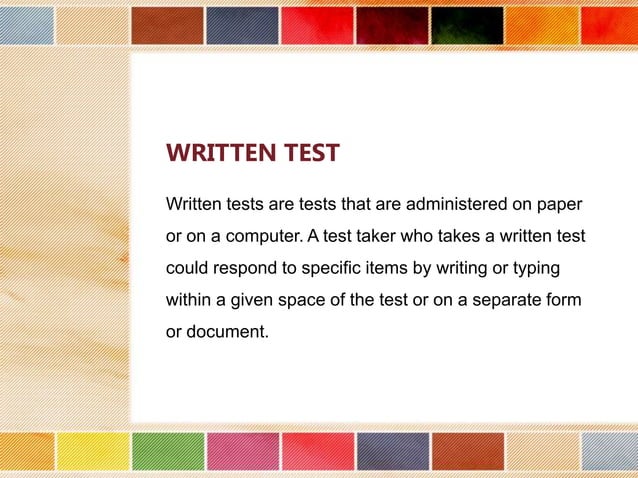 Identifying Test Objective (Assessment of Learning) - CES report 011114 ...