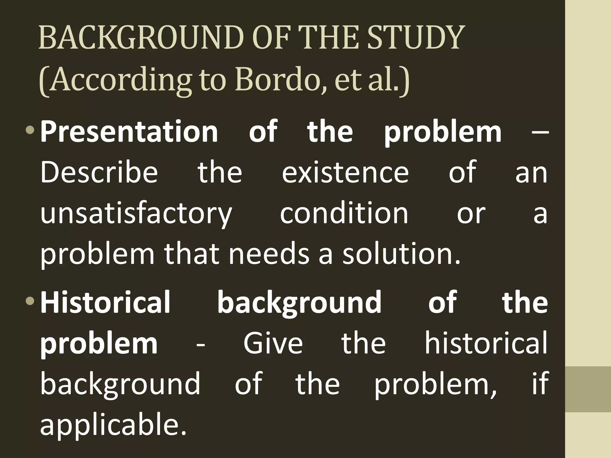 Chapter 2. Identifying the inquiry and stating the problem (Practical ...