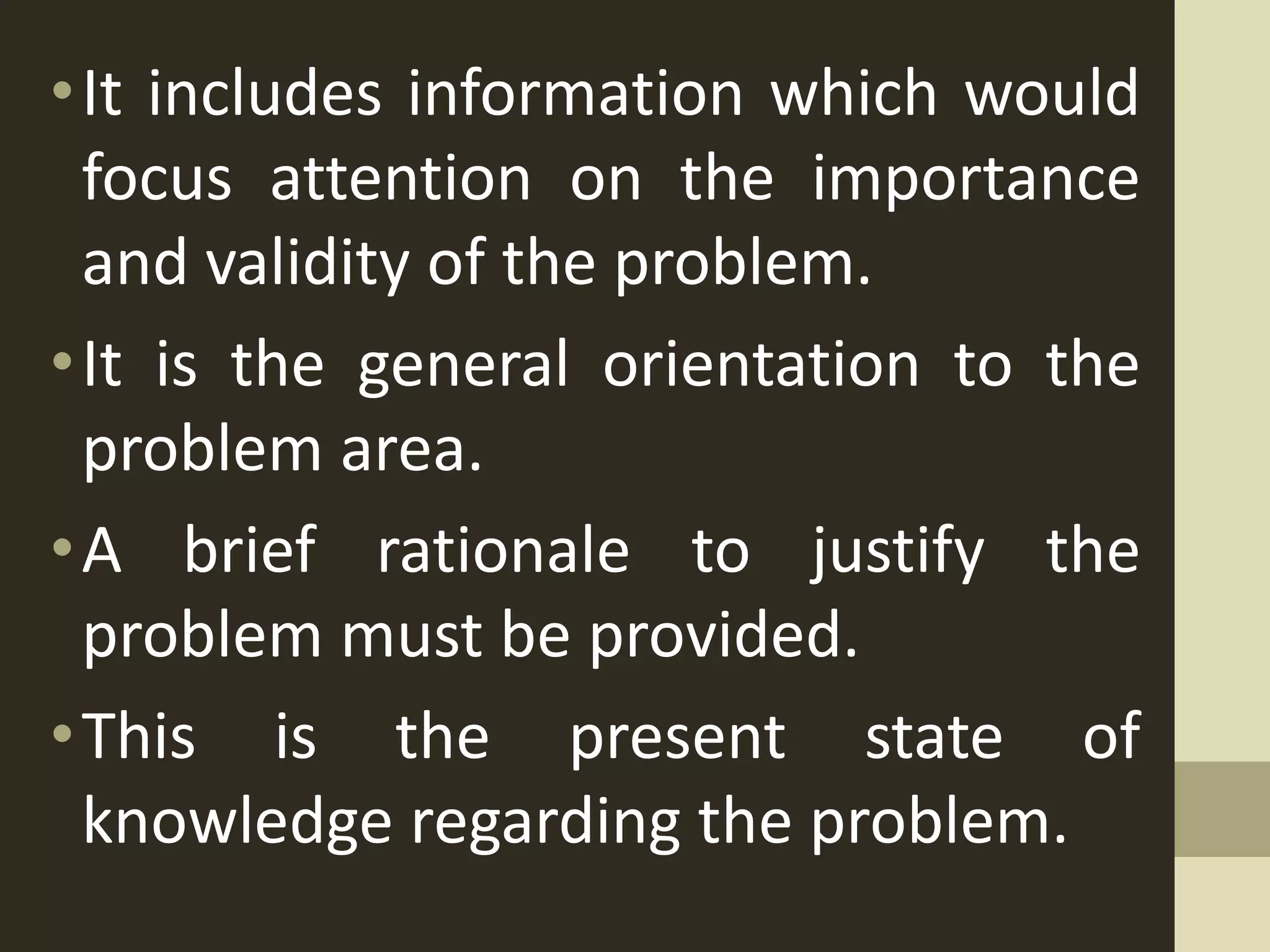 Chapter 2. Identifying the inquiry and stating the problem (Practical ...