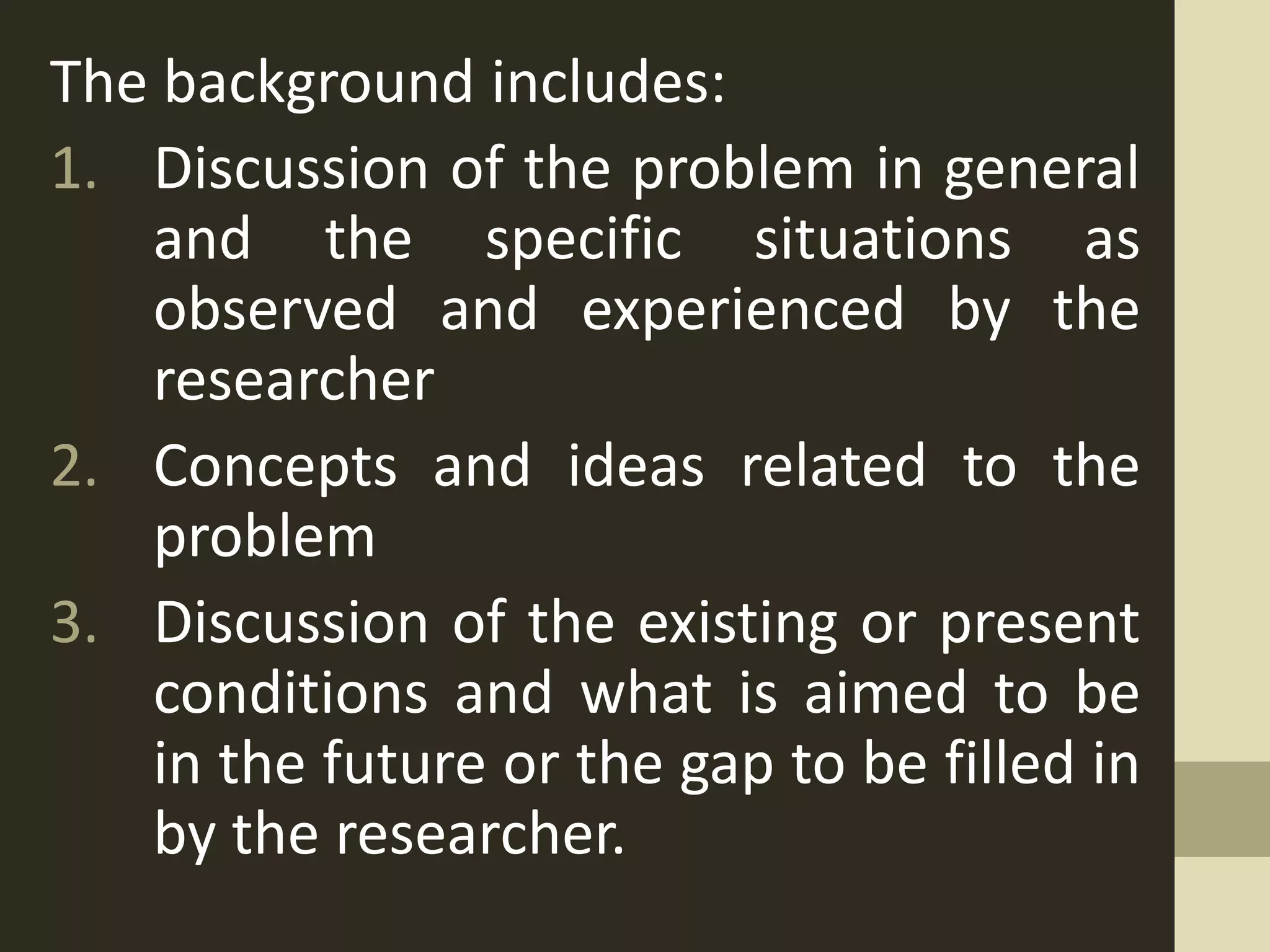 Chapter 2. Identifying the inquiry and stating the problem (Practical ...