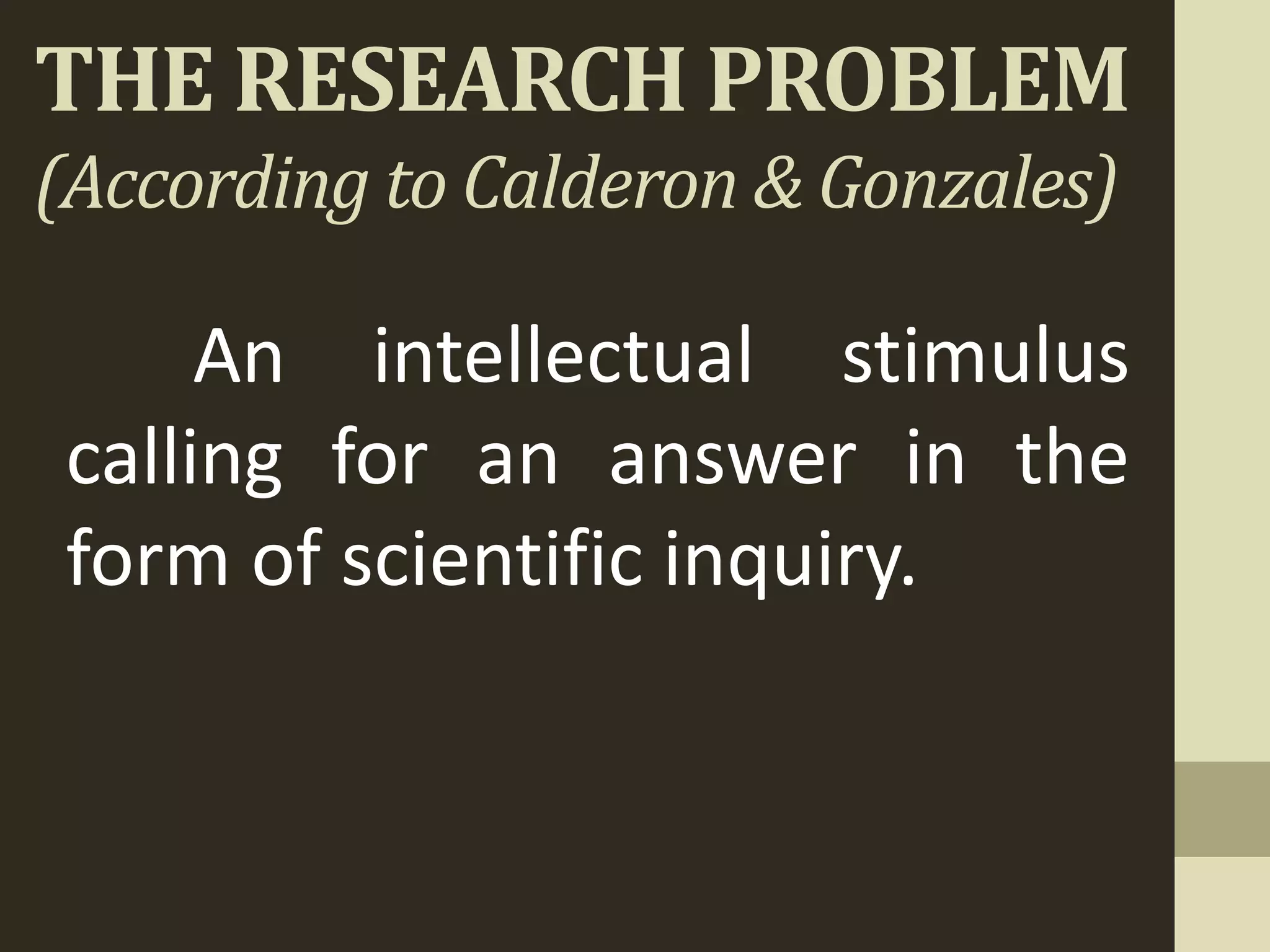 Chapter 2. Identifying the inquiry and stating the problem (Practical ...