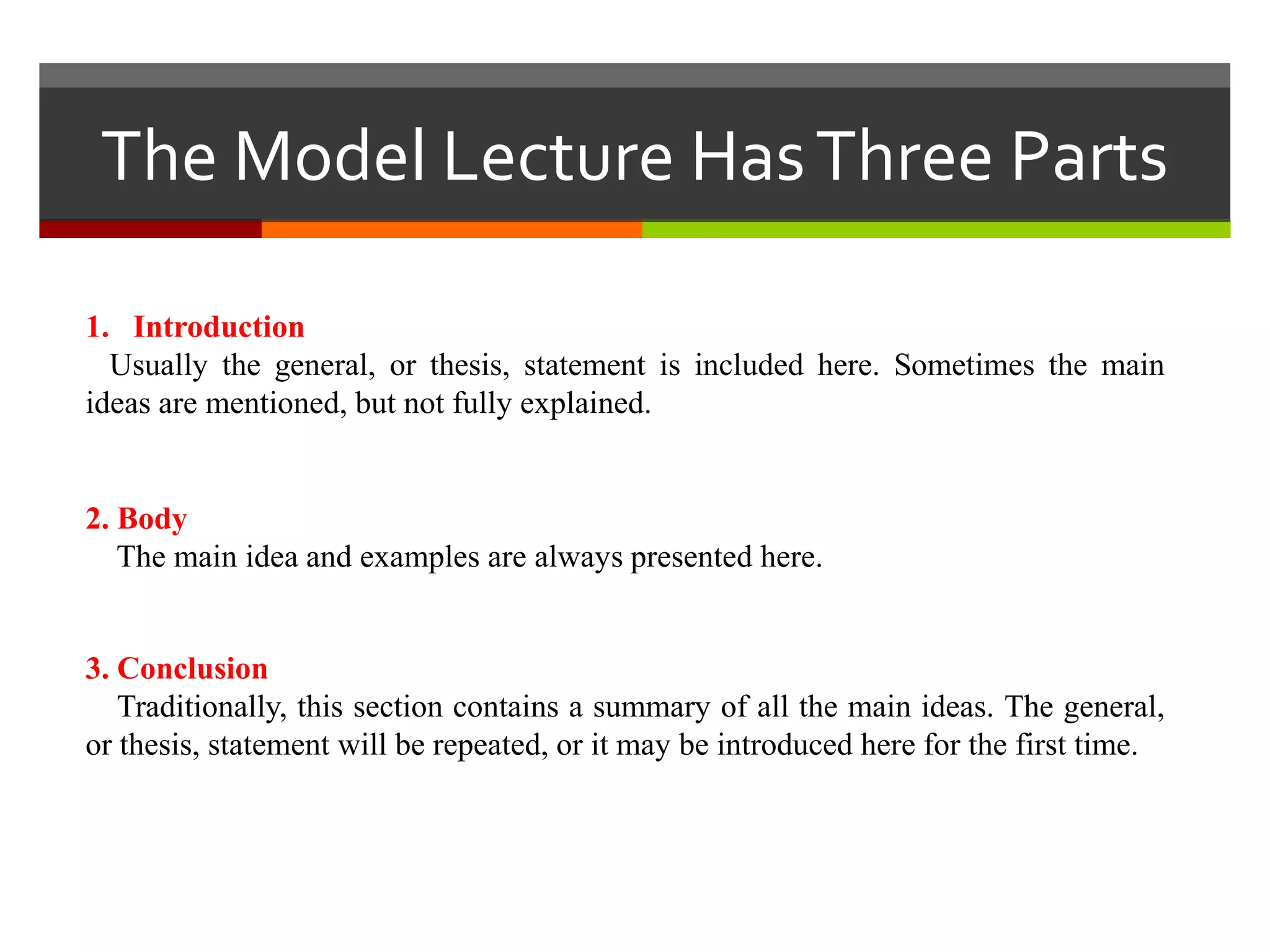 Identifying the main idea | PPTX