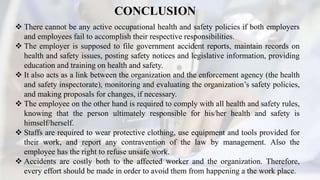 Identifying the reasons of hazards and safety measures in readymade ...
