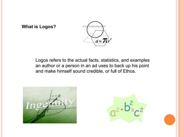 Identifying the rhetorical tools of ethos, logos | PPTX