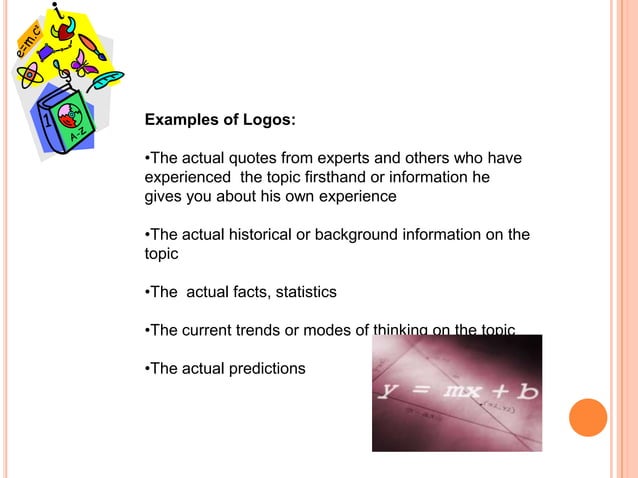 Identifying the rhetorical tools of ethos, logos | PPTX