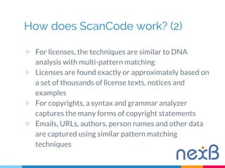 Identifying third party software with ScanCode | PDF