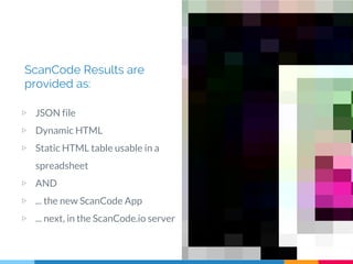 Identifying third party software with ScanCode | PDF
