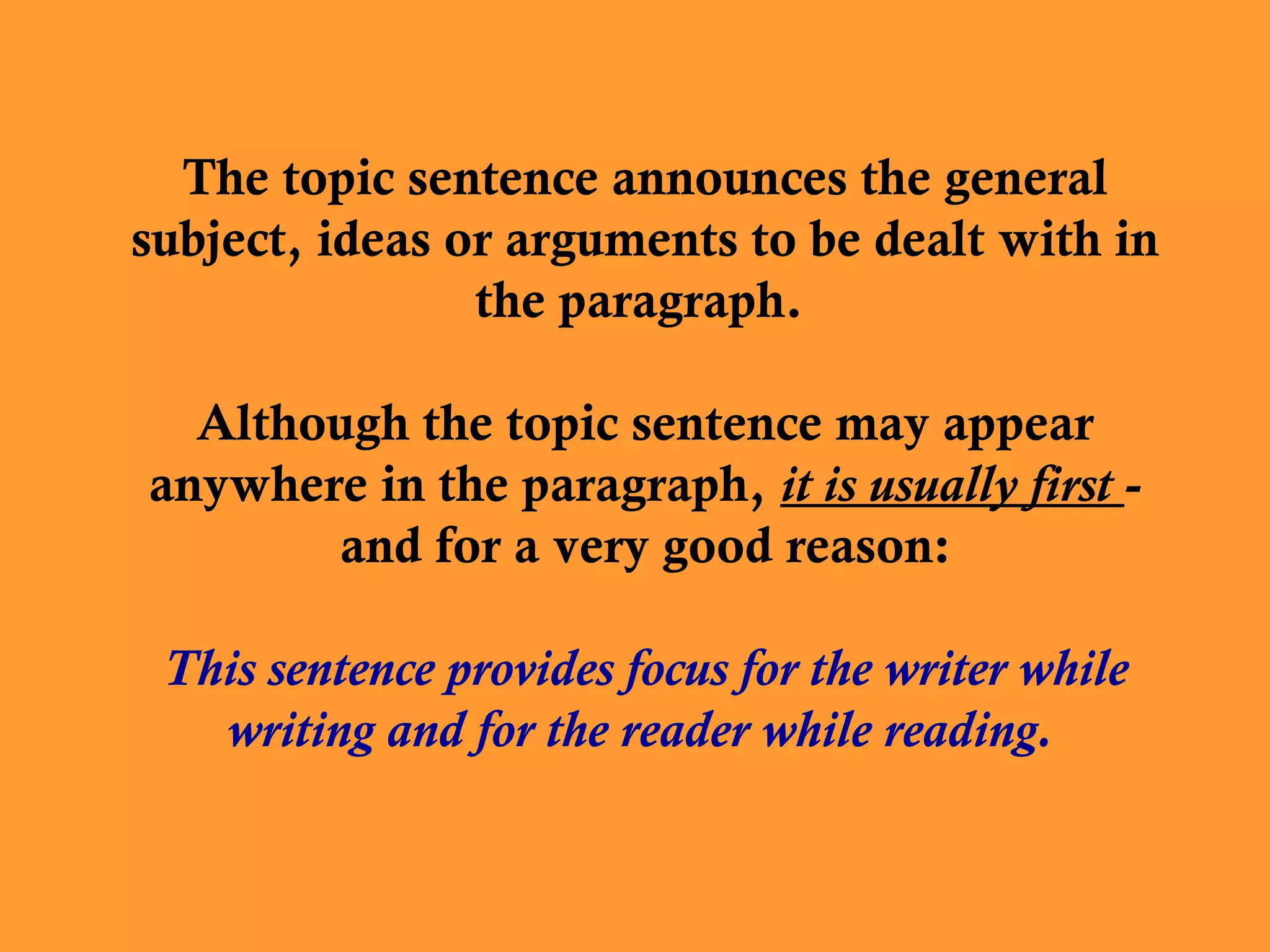 Identifying Topics, Main Ideas, and Supporting Details | PPT