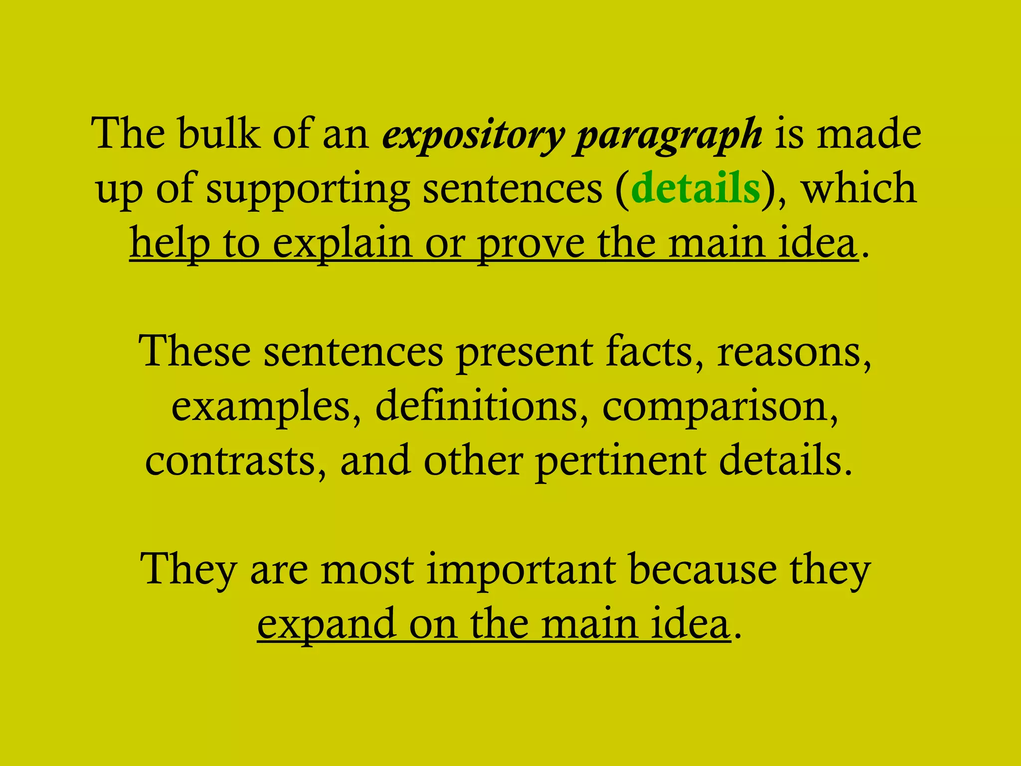 Identifying Topics, Main Ideas, and Supporting Details | PPT