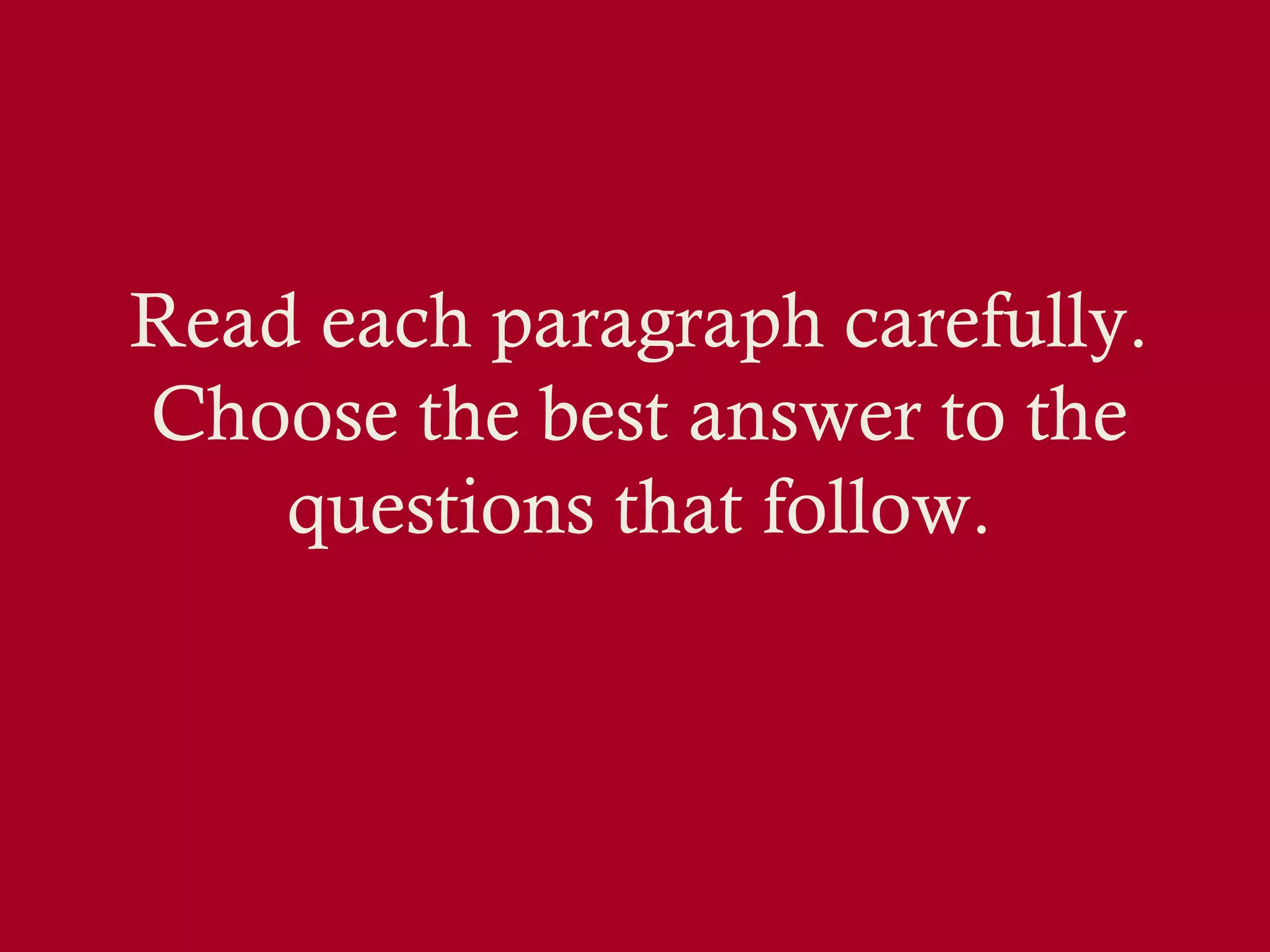 Identifying Topics, Main Ideas, and Supporting Details | PPT