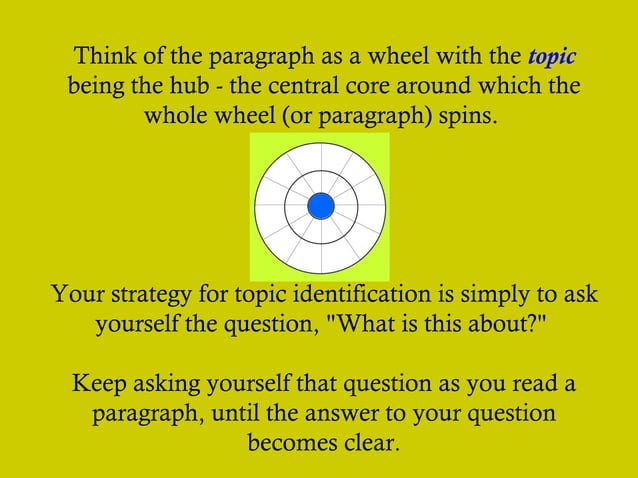 Identifying Topics, Main Ideas, and Supporting Details | PPT