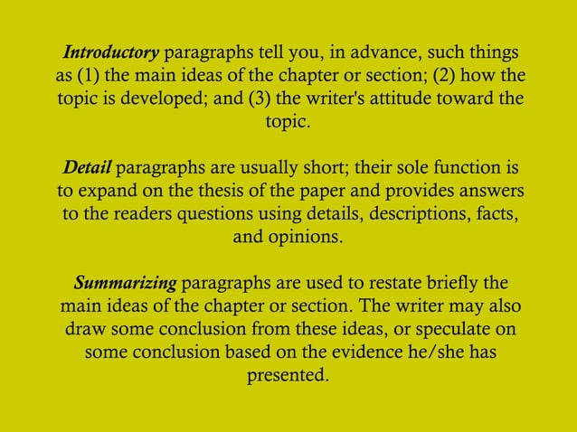Identifying Topics, Main Ideas, and Supporting Details | PPT