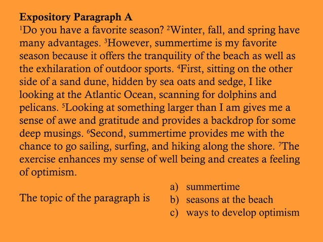 Identifying Topics, Main Ideas, and Supporting Details | PPT