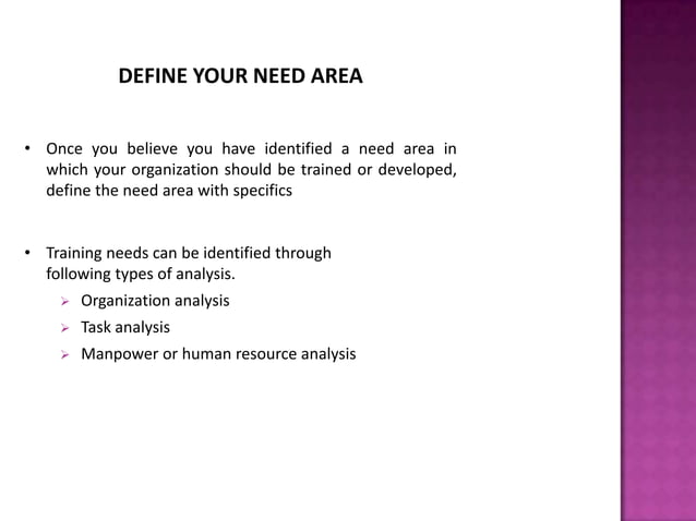 Identifying training needs | PPT