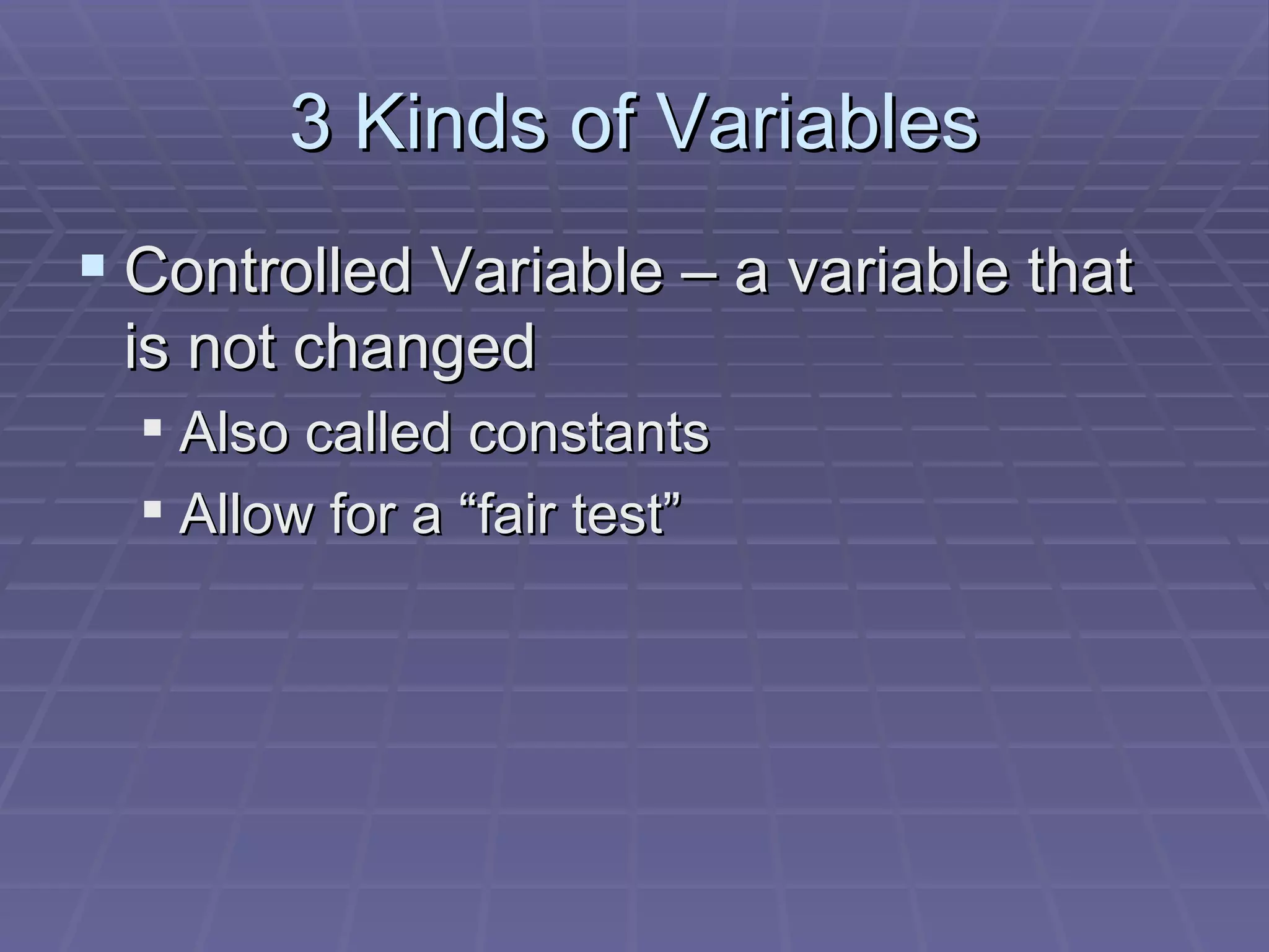 Identifying variables | PPT