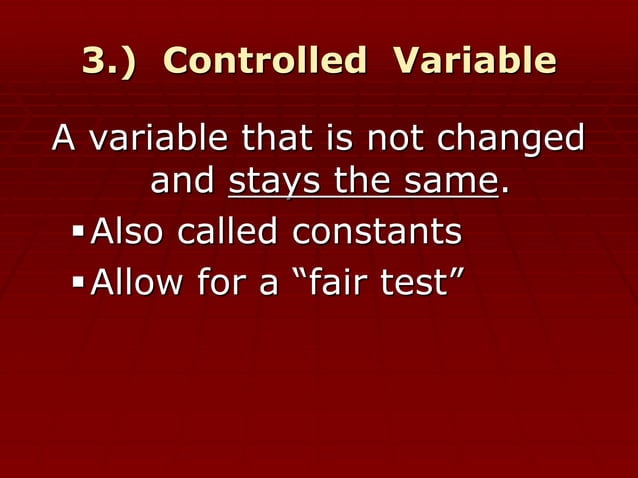Identifying Variables .ppt | Chemistry | Science