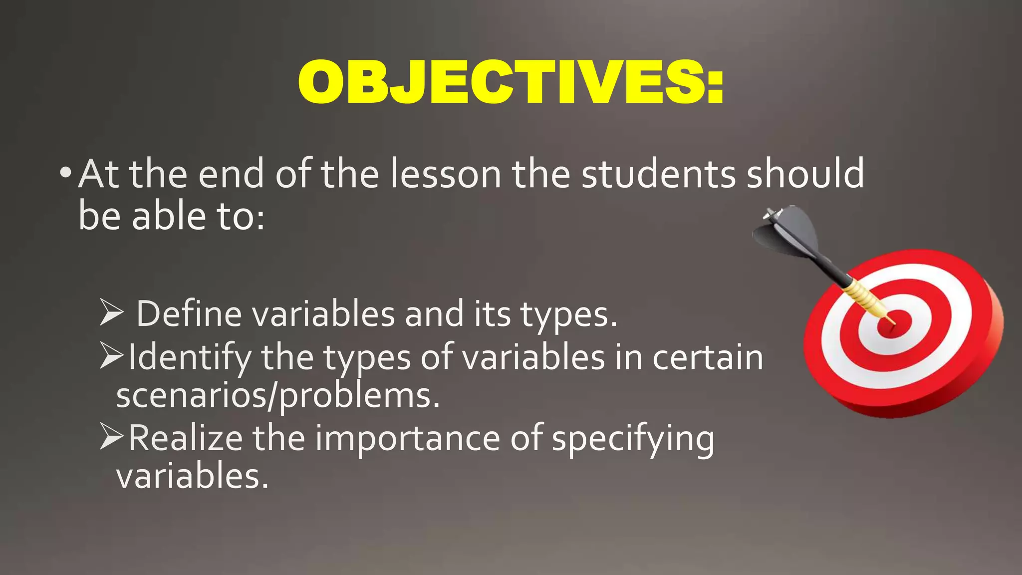 Identifying variables | PPT
