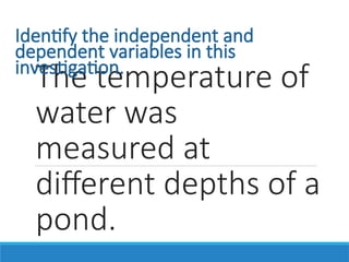 Identifying variables and practice worksheet | PPT