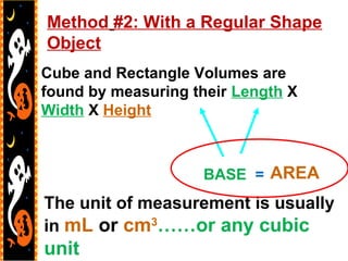 Identifying Volume.Fall2013 | PPT | Physics | Science