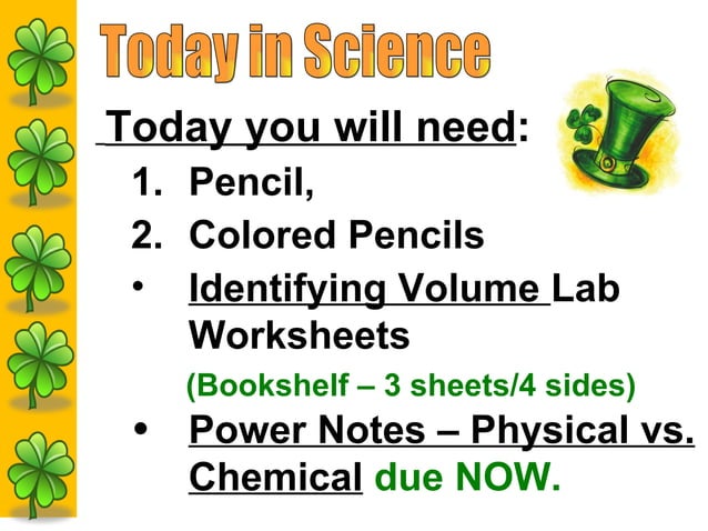 Finding Volume.Spring 2012 | PPT | Physics | Science